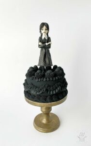 31 Wednesday Addams Cake Ideas to Get Your Goth On