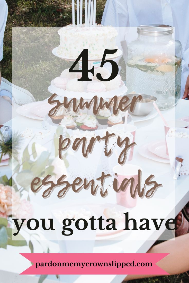 45 Outdoor Party Essentials: Everything You Need for Effortless ...