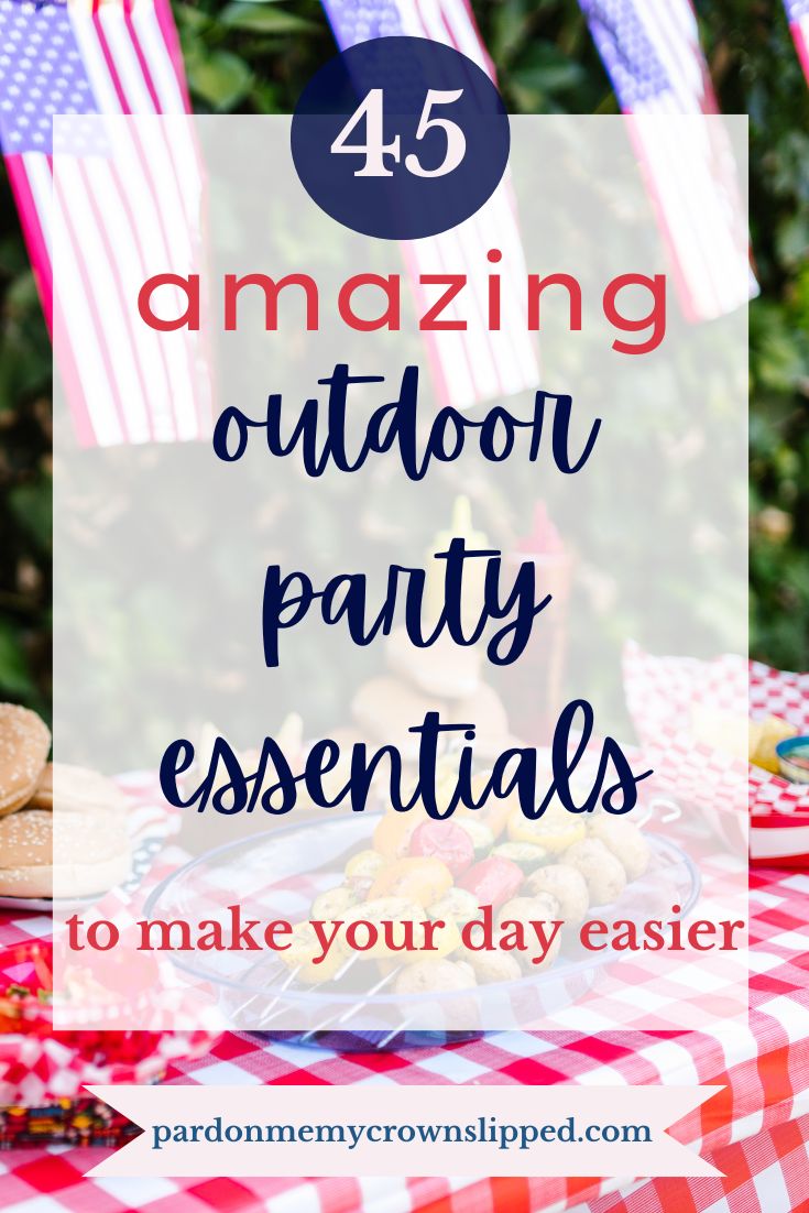 45 Outdoor Party Essentials: Everything You Need for Effortless ...