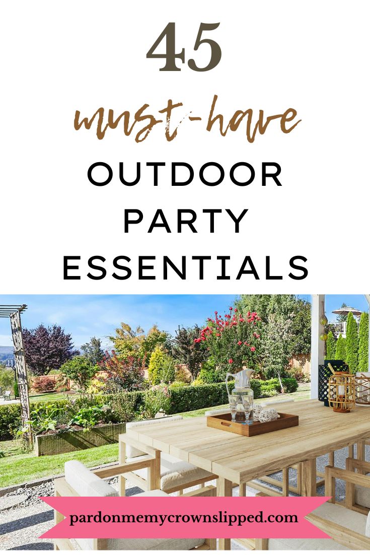45 Outdoor Party Essentials: Everything You Need for Effortless ...