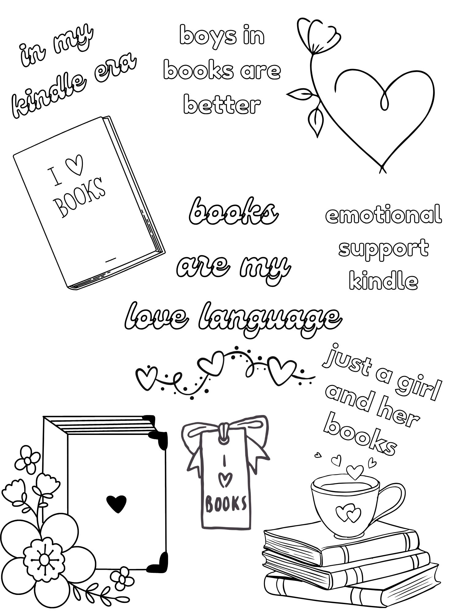 21 Free Printable Kindle Inserts: Fun DIY Coloring Sheets for Kindle