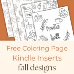 21 Free Printable Kindle Inserts: Fun DIY Coloring Sheets for Kindle