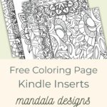 21 Free Printable Kindle Inserts: Fun DIY Coloring Sheets for Kindle